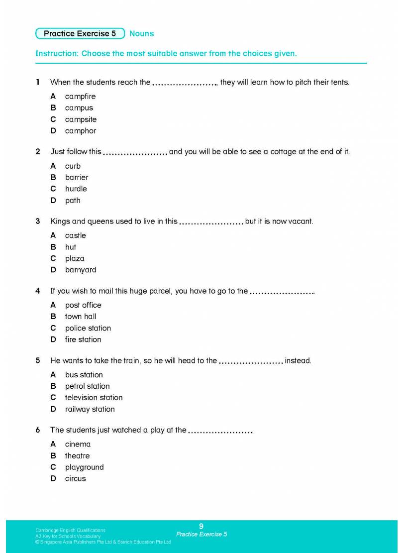 Cambridge English Qualifications – A2 Key for Schools Vocabulary (KET)