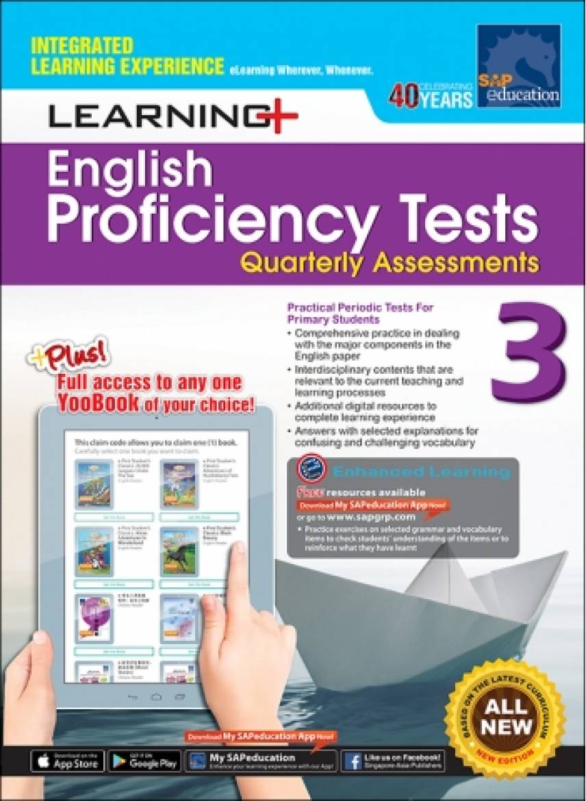 Learning+ English Proficiency Tests Quarterly Assessments 3 + YooBook