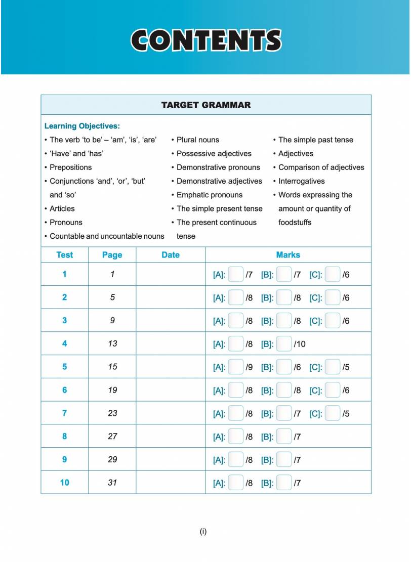 Exam Targets English Book 1